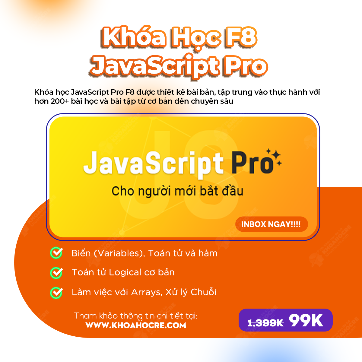 Khóa Học JavaScript Pro F8 Mới Nhất (Update Chương 21)