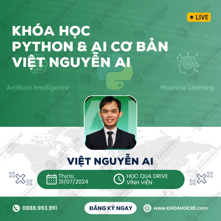 Khóa Học Python And Ai Cơ Bản Việt Nguyễn Ai