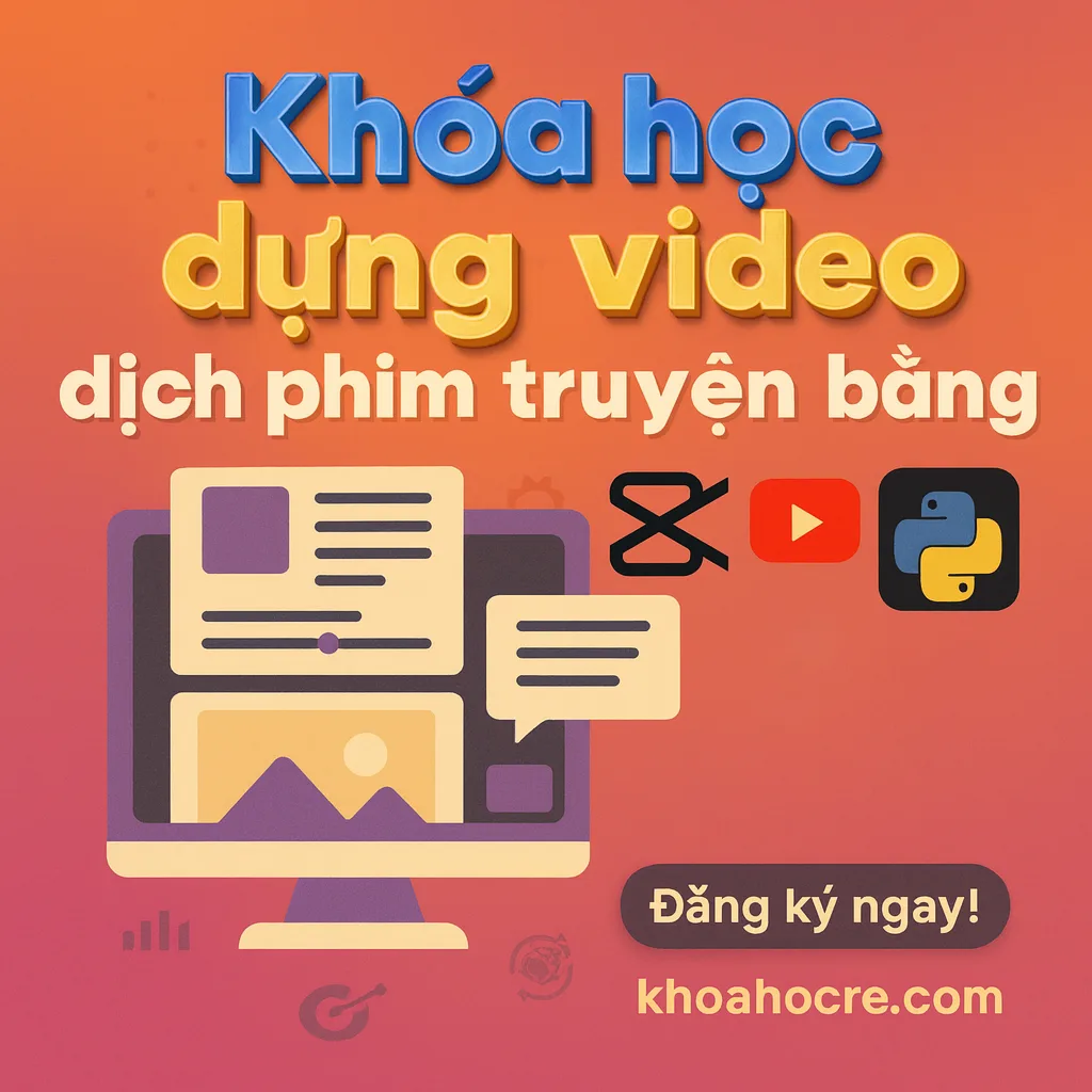 Khóa Học Dựng Video Dịch Phim Truyện Với Capcut AI Python 2025
