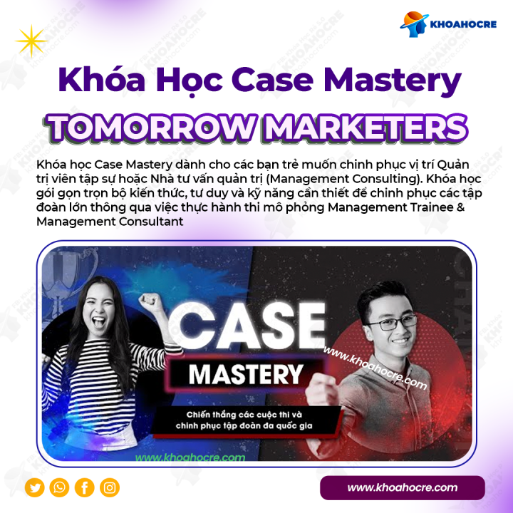 Khóa Học Case Mastery Mới Nhất | Tomorrow Marketers – Khóa Học Rẻ